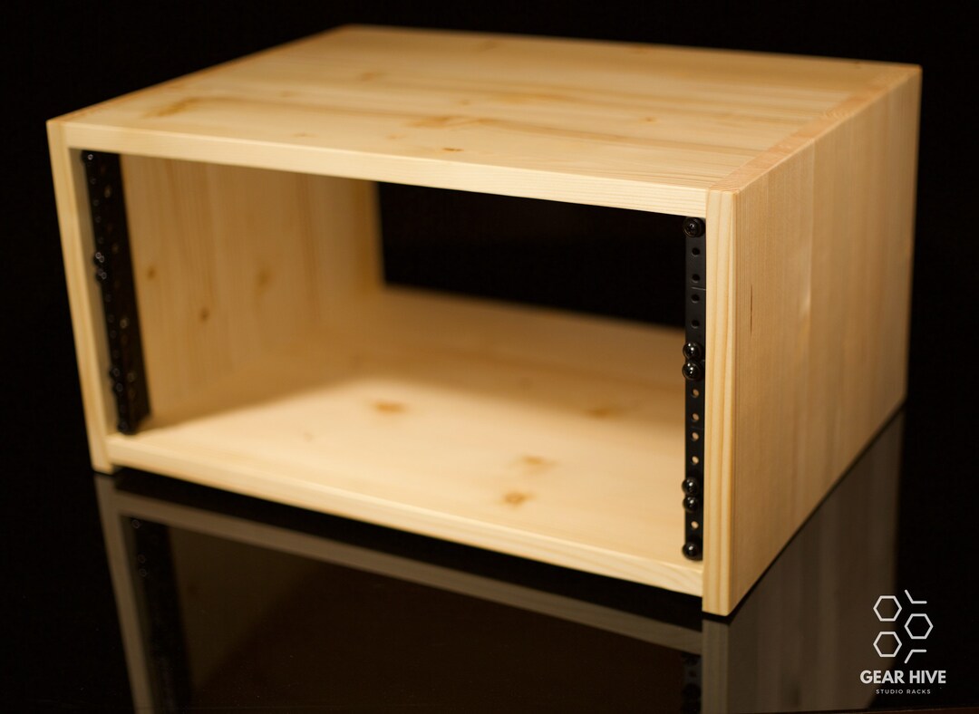 5U Studio Rack | 15" Depth | Solid Wood | Customizable - Etsy