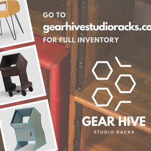 5U Studio Rack | 15" Depth | Solid Wood | Customizable - Etsy