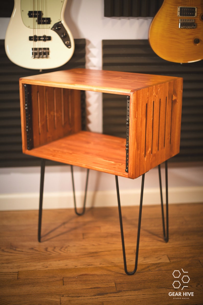 Studio Rack 15 Depth 16 Hairpin Legs Solid Wood - Etsy