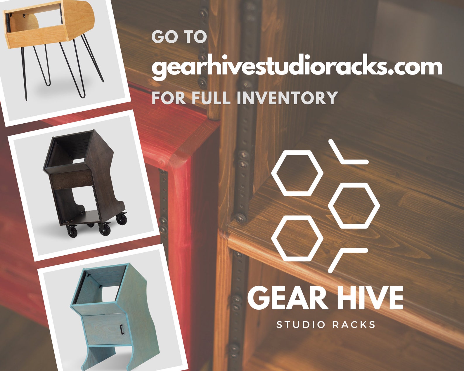 Studio Rack 15 Depth 16 Hairpin Legs Solid Wood Vents - Etsy