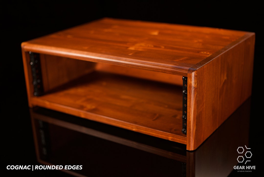 3U Studio Rack | 15" Depth | Solid Wood | Customizable - Etsy
