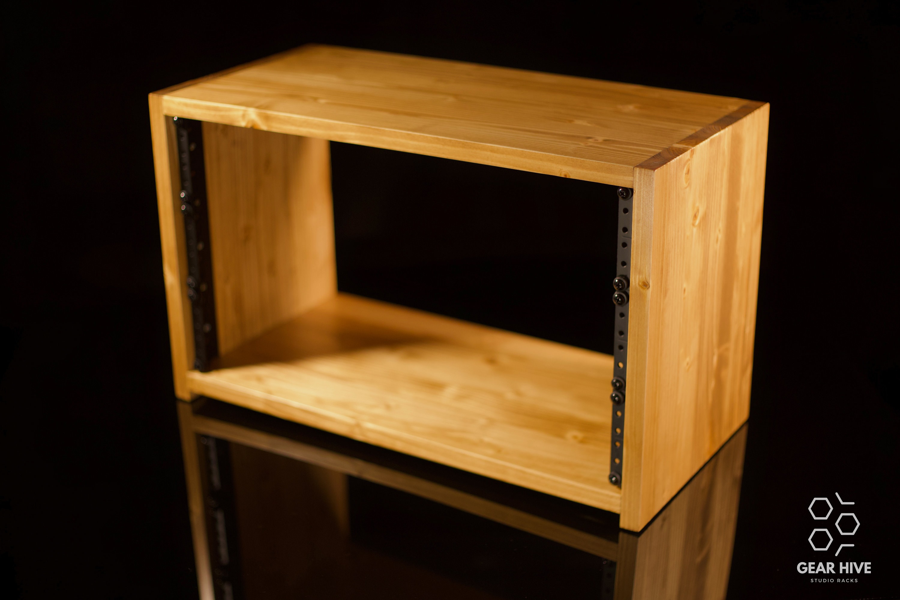 8U Studio Rack 12 Depth Solid Wood Customizable | Etsy