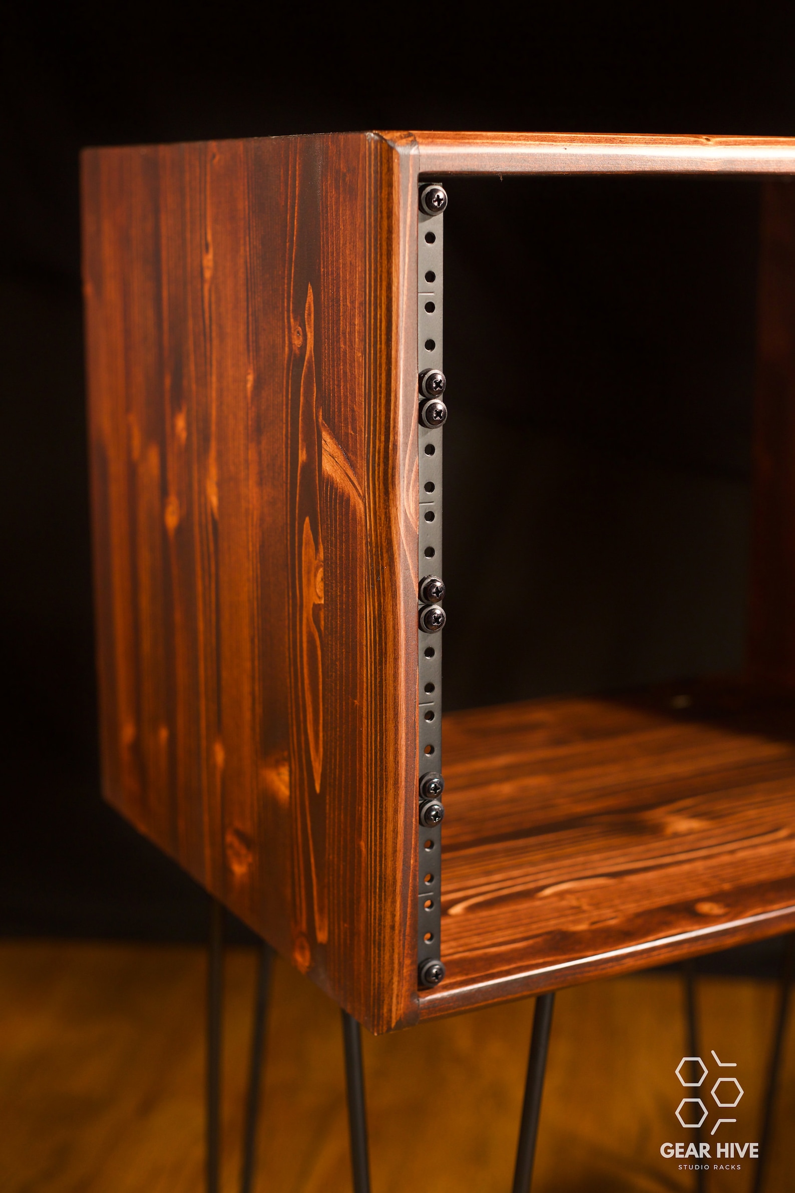 Studio Rack 15 Depth 16 Hairpin Legs Solid Wood Vents - Etsy