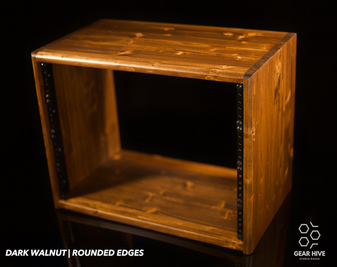 7U Studio Rack | 12" Depth | Solid Wood | Customizable - Etsy