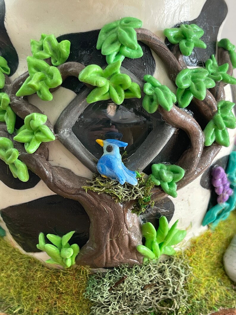 Moo-velous to See You Cow Theme Handmade, OOAK, Tiny Clay House Diorama ...