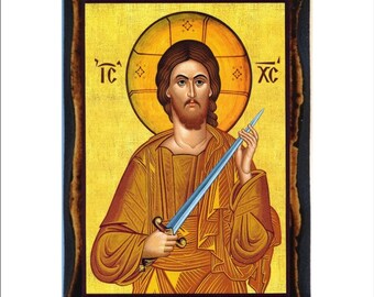 Christ With Sword - Etsy