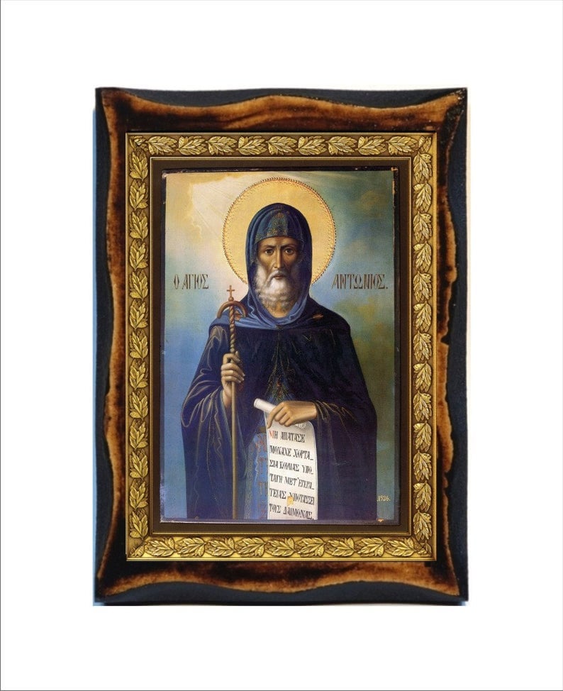 Saint Anthony Antoine le Grand Antonio abate Santo | Etsy