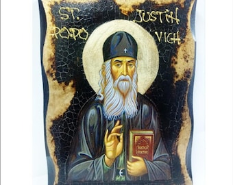 Saint Justin Icon - Etsy