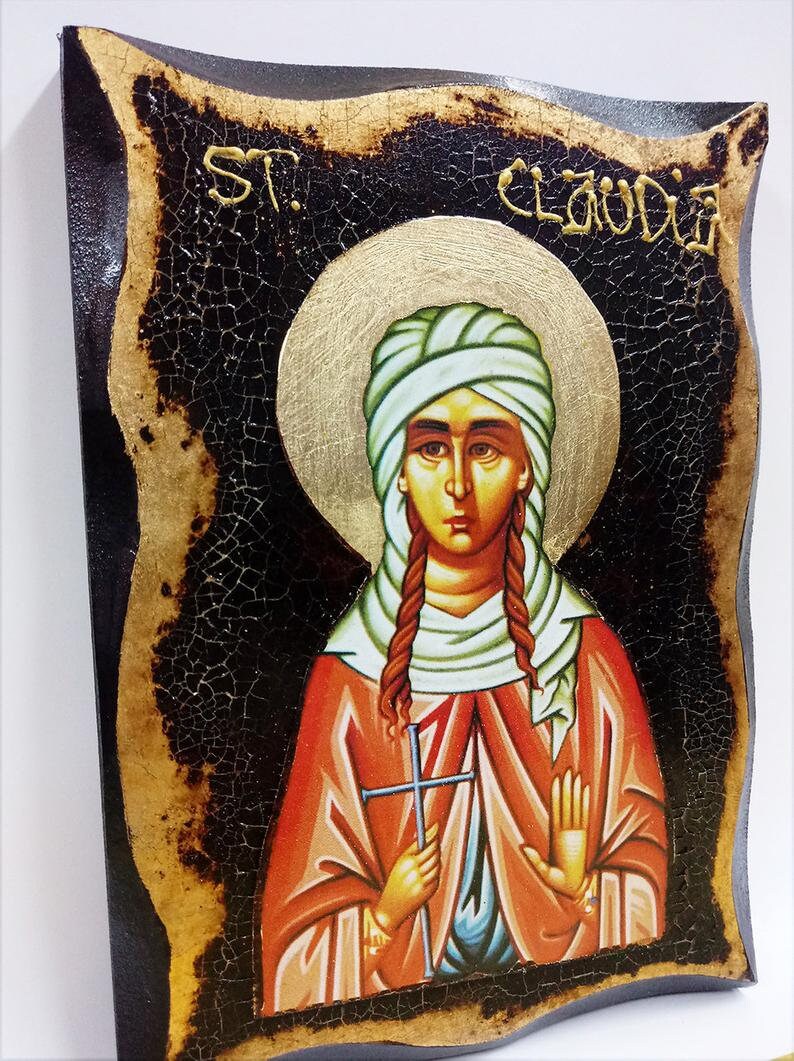 Santa Claudia Saint Claudia Saint Claudia of Amiso - Etsy