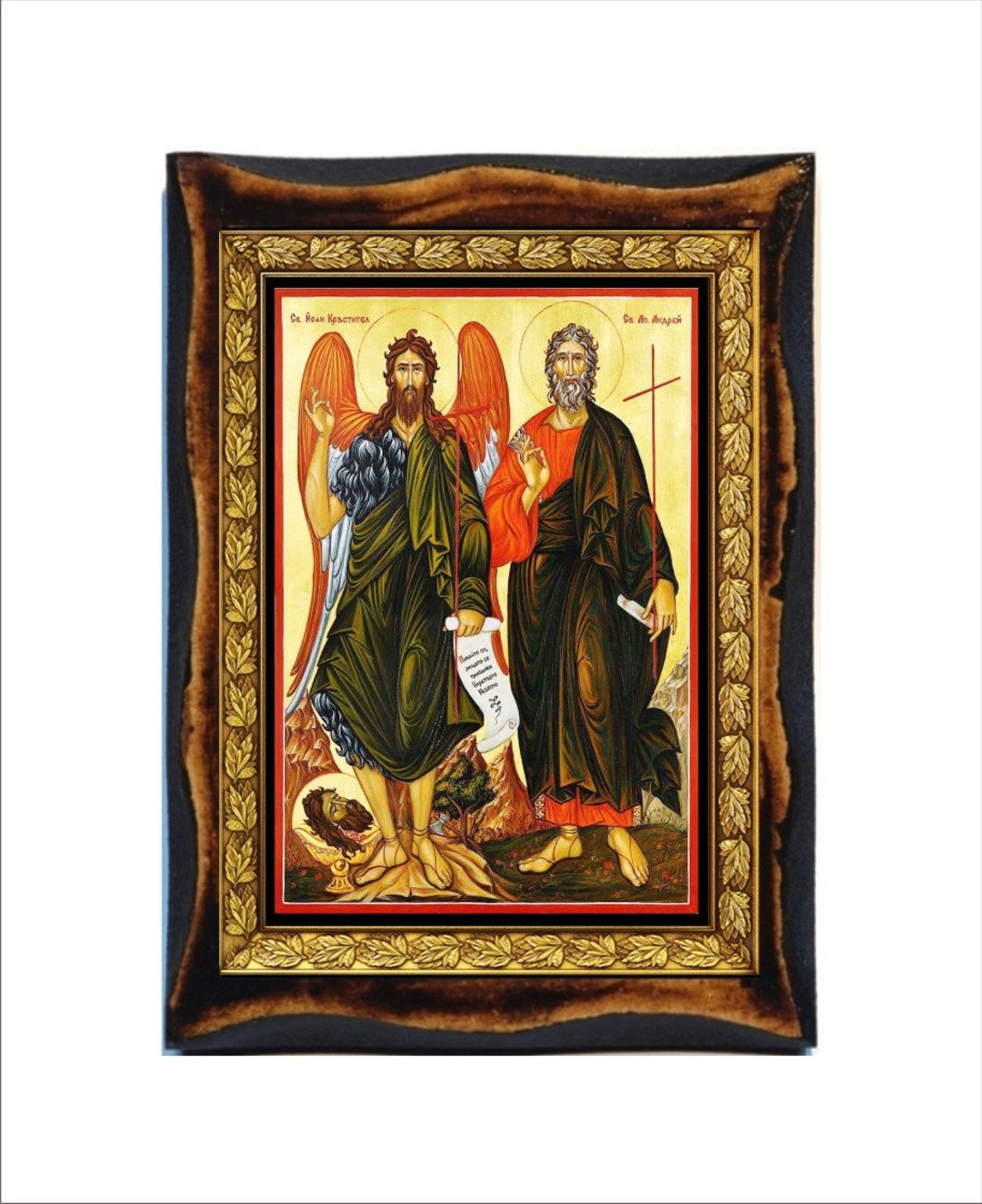 John the Baptist and Andrew the Apostle,jean Baptiste Et André La ...