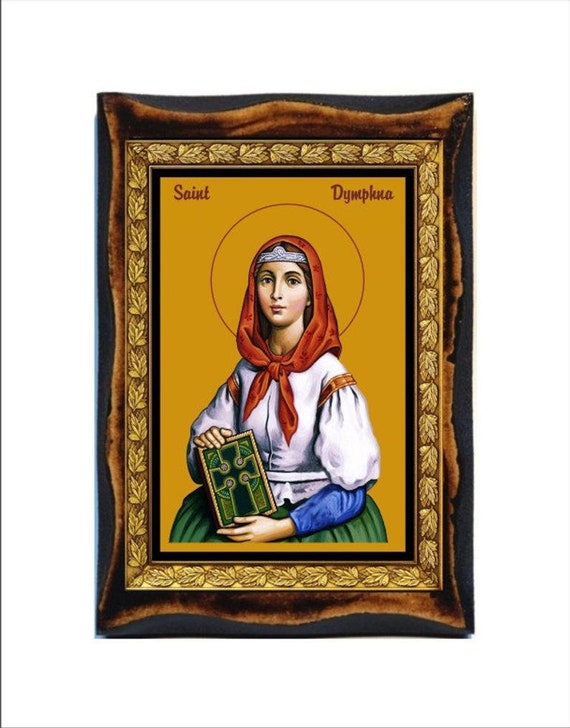 Saint Dymphna Santa Dinfna Dymphne De Geel Lily of Éire | Etsy