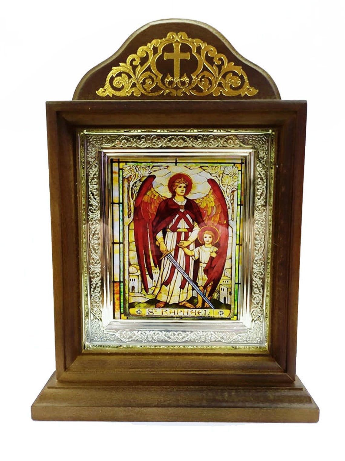 Saint Raphael Icon Stand Arcangelo Raffaele Iconostasio | Etsy
