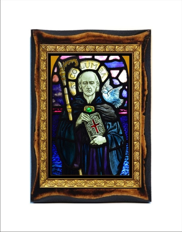 Saint Columba of Iona Saint Colmcille Colomba de Iona | Etsy