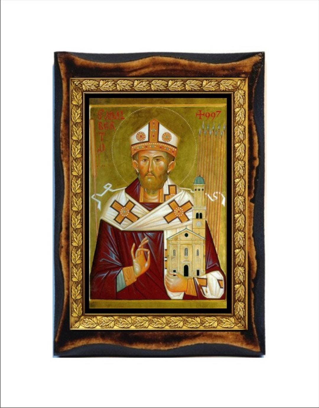 Saint Adalbert of Prague Adalberto di Praga Adalbert de - Etsy Polska