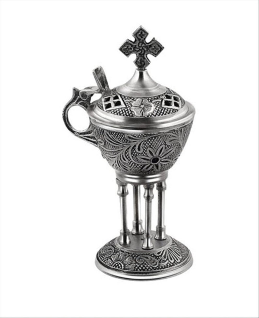 Incensario Metal Censer Silver Thurible Incense Burner Censer Thurible ...