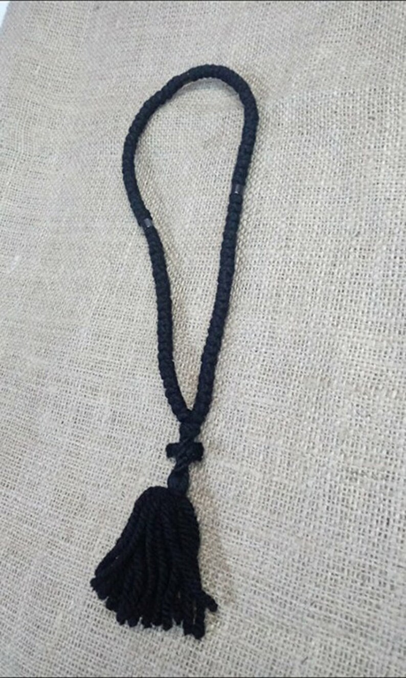 Prayer Rope 100 Knots Wool With Holy Myrrh Authentic Prayer | Etsy