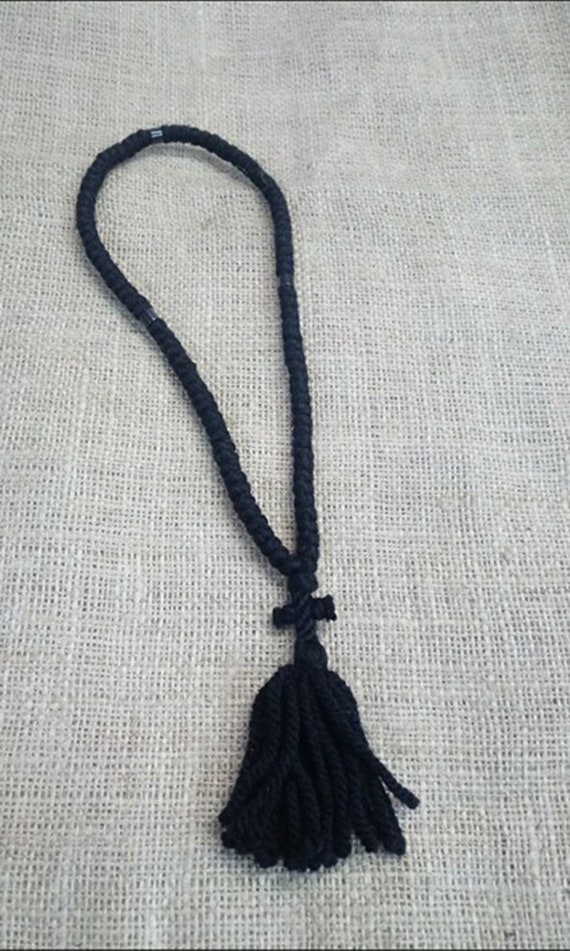 Prayer Rope 100 Knots Wool With Holy Myrrh Authentic Prayer | Etsy