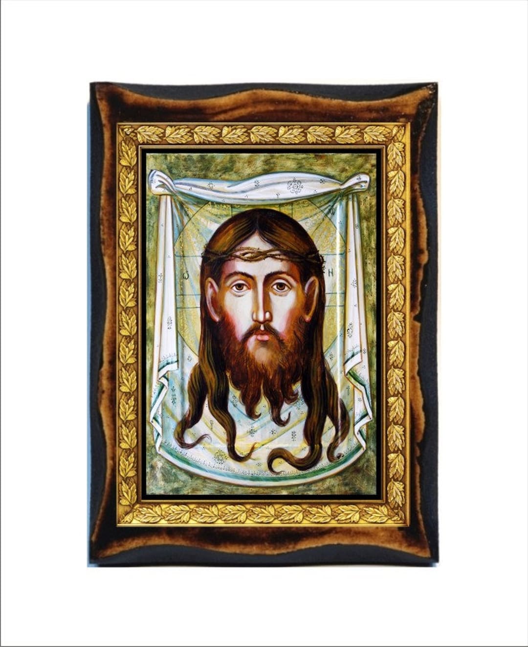 Image of Edessa Christs Holy Image of Edessa Mandylion Handmade Wood ...