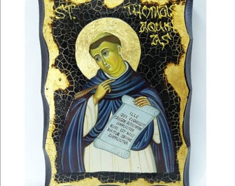 Thomas Aquinas Icon - Etsy