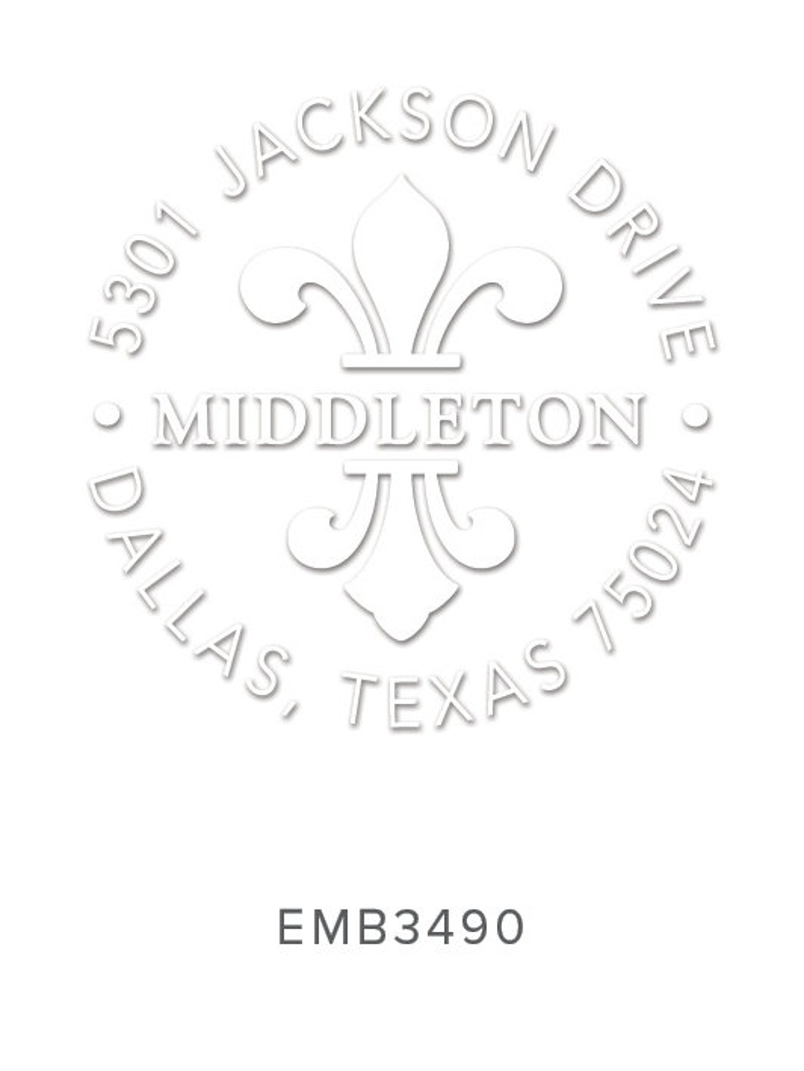 Custom Return Address Embosser by Three Designing Women-personalized ...