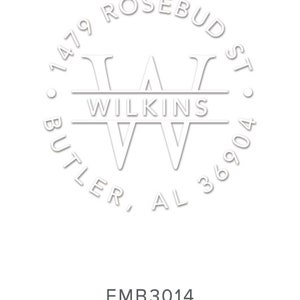 Custom Return Address Embosser by Three Designing Women-personalized ...
