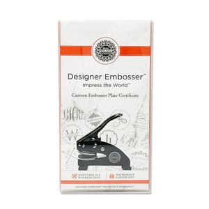 Custom Embosser Gift Box Set With Certificate Redeemable at Three ...
