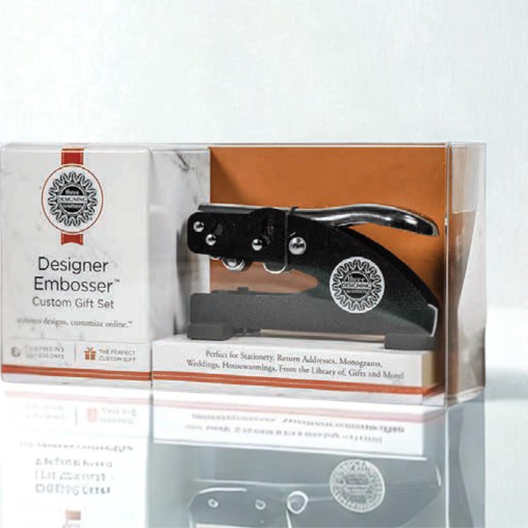 Personalized Address Embosser Gift Set: Interchangeable Custom Design ...