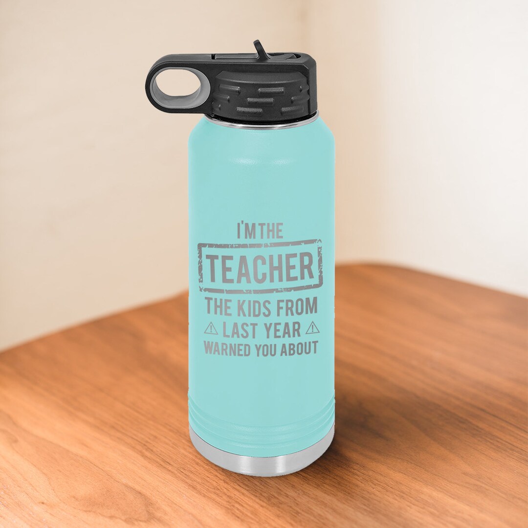 Personalized Teacher Gift 32oz Water Bottle-custom Engraved-8 - Etsy