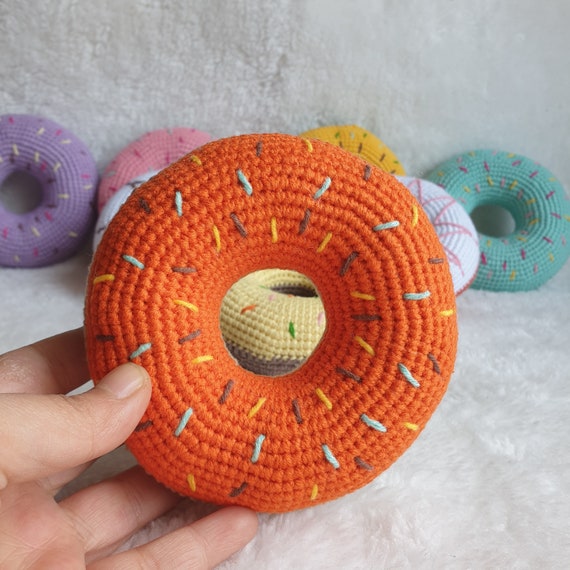 Donut toy for dogs squeaky toys for dogs dog toys donuts | Etsy