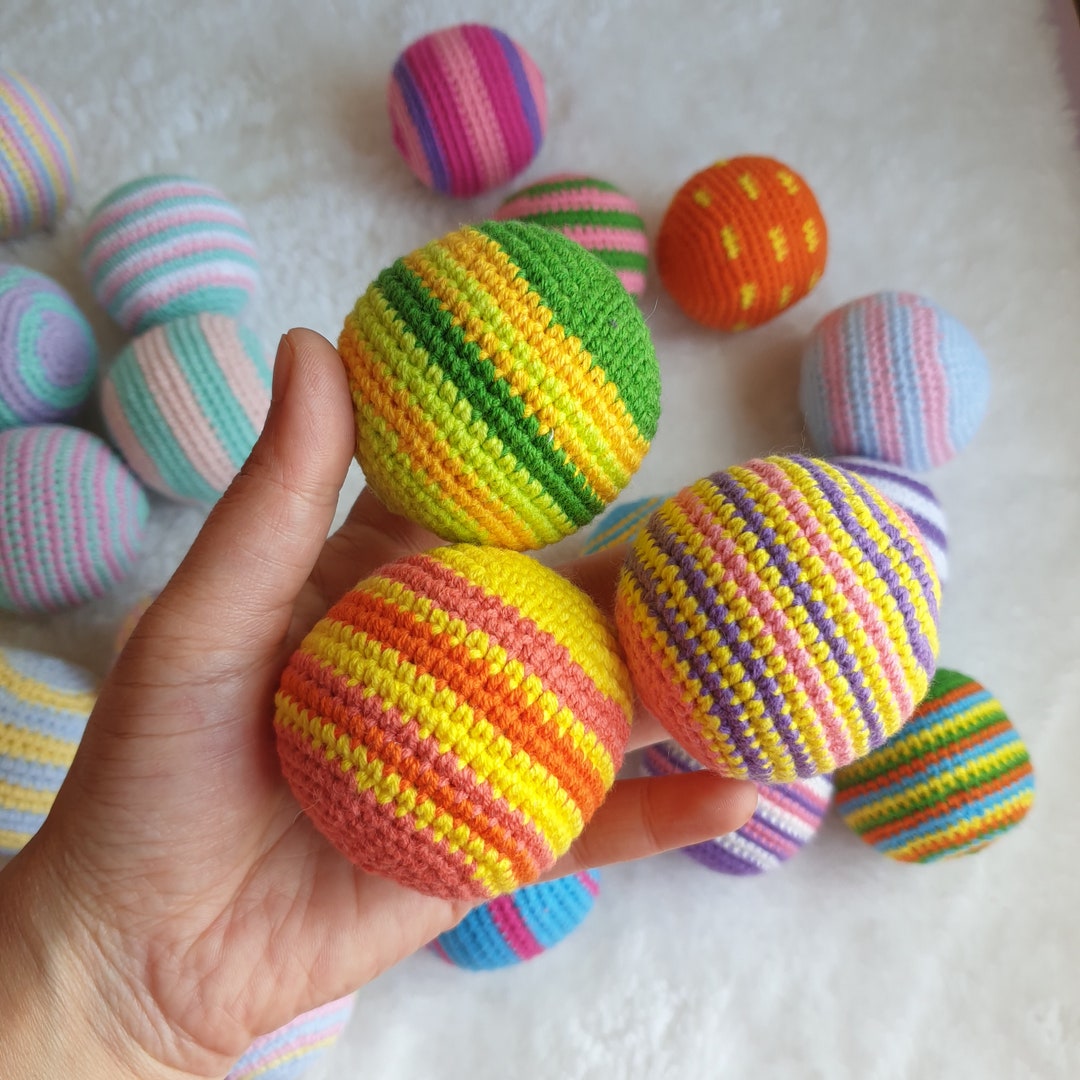 Crochet Catnip Rattle Ball: Organic Cotton Cat Toy - Etsy