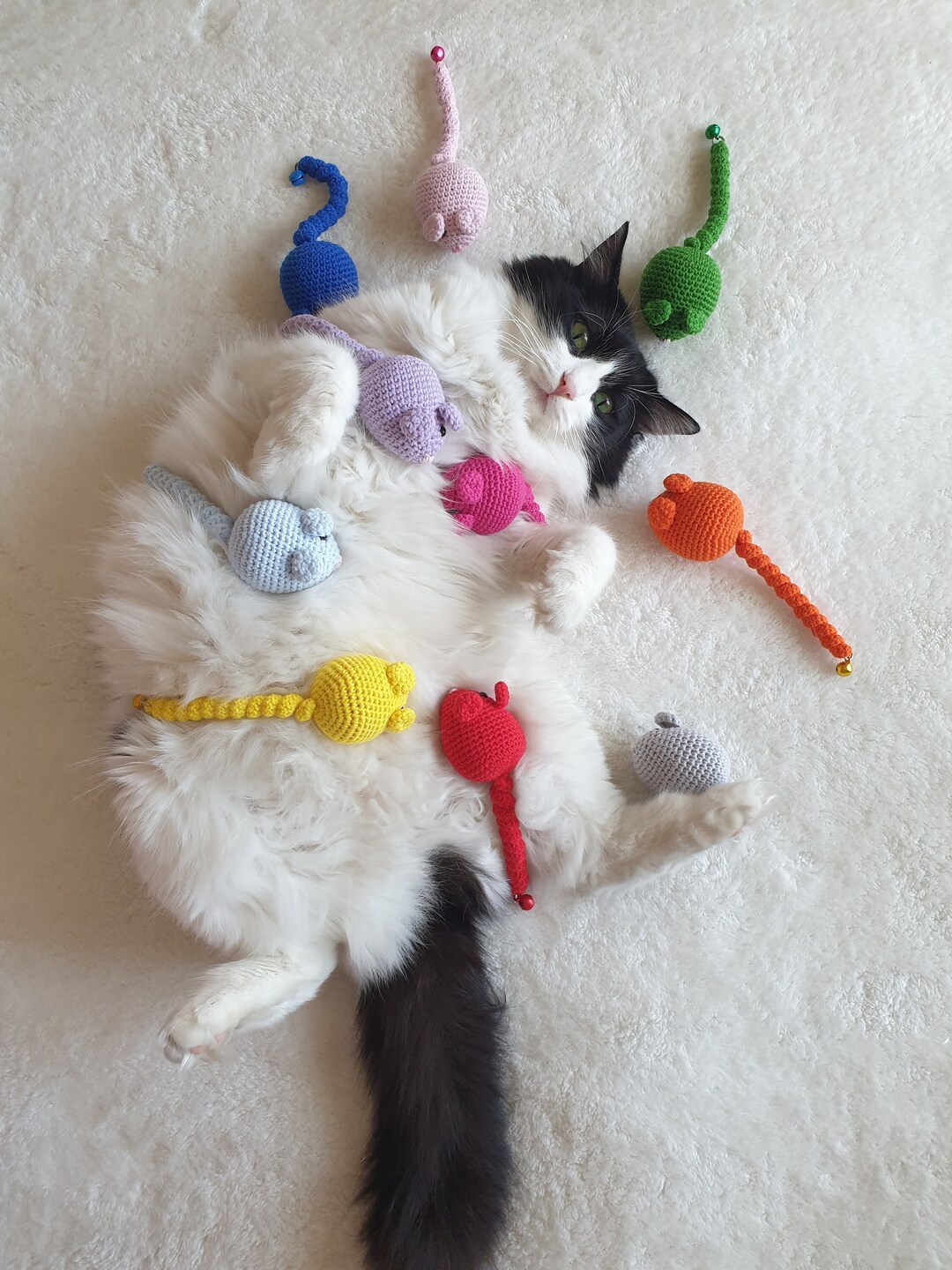 Mause Toy for Cats Catnip Mouse Its Color Cat Mouse Rattle - Etsy