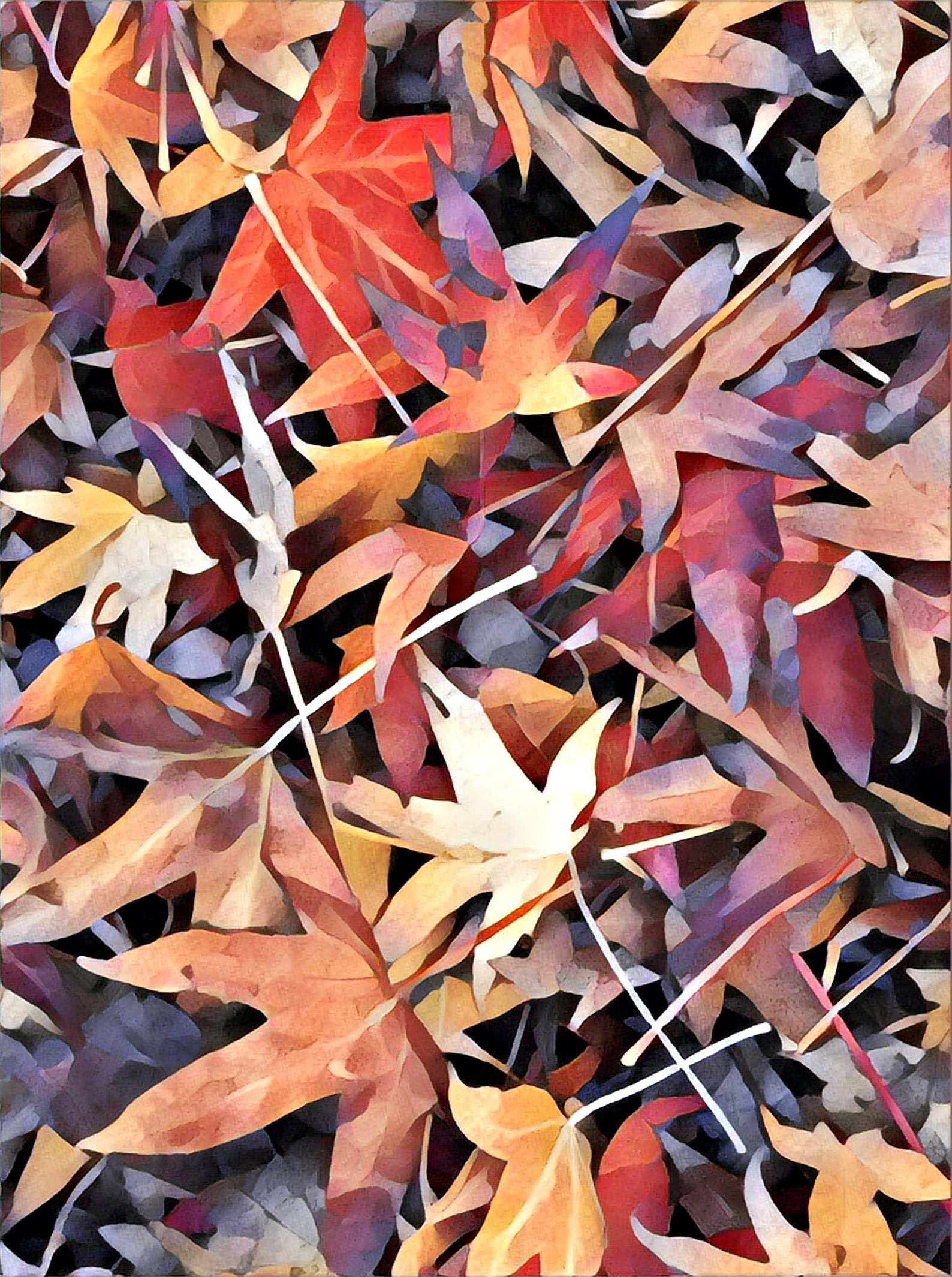 Autumn Leaves Digital Print - Etsy