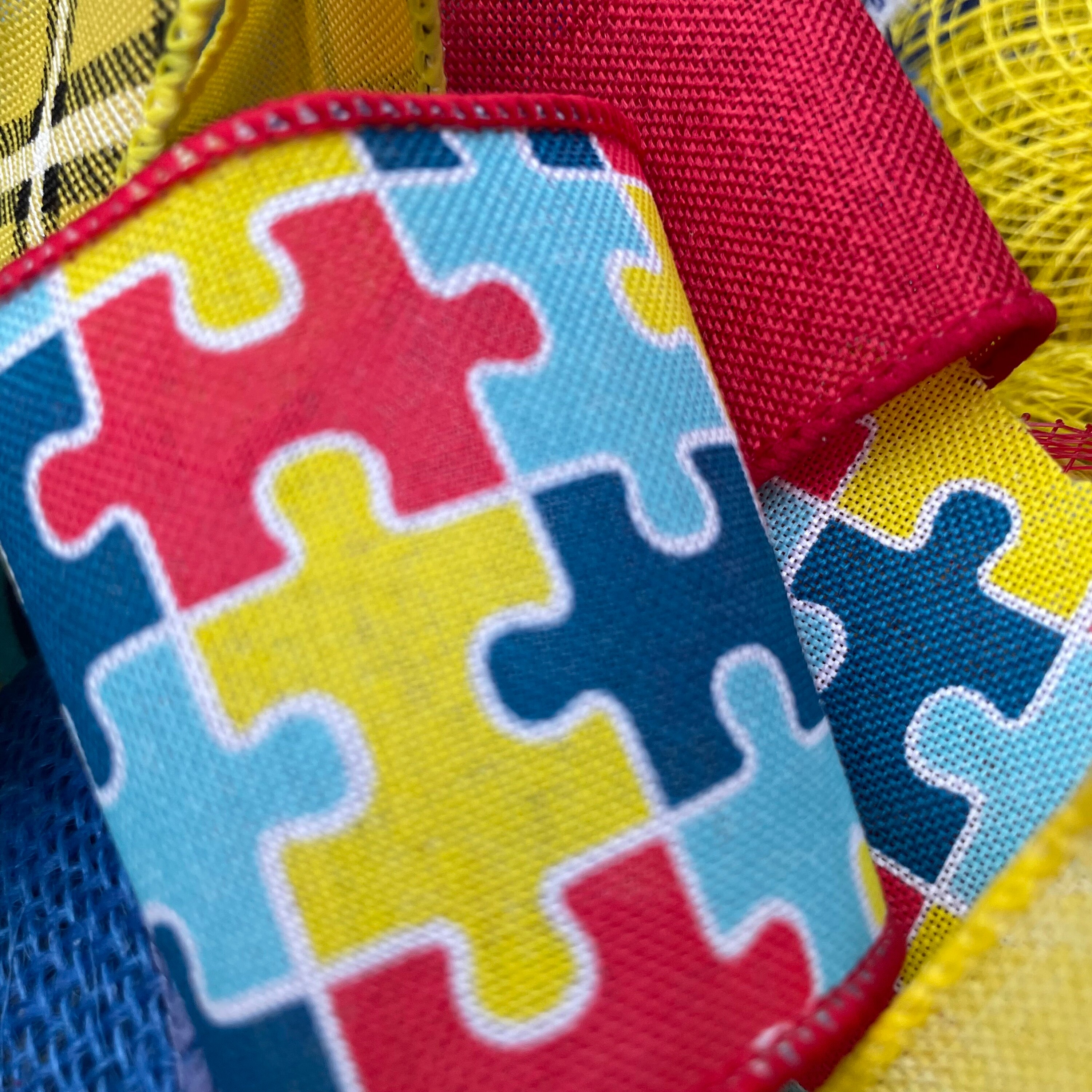 Autism Awareness Autism Wreath Front Door Wreath Porch Decor Door ...