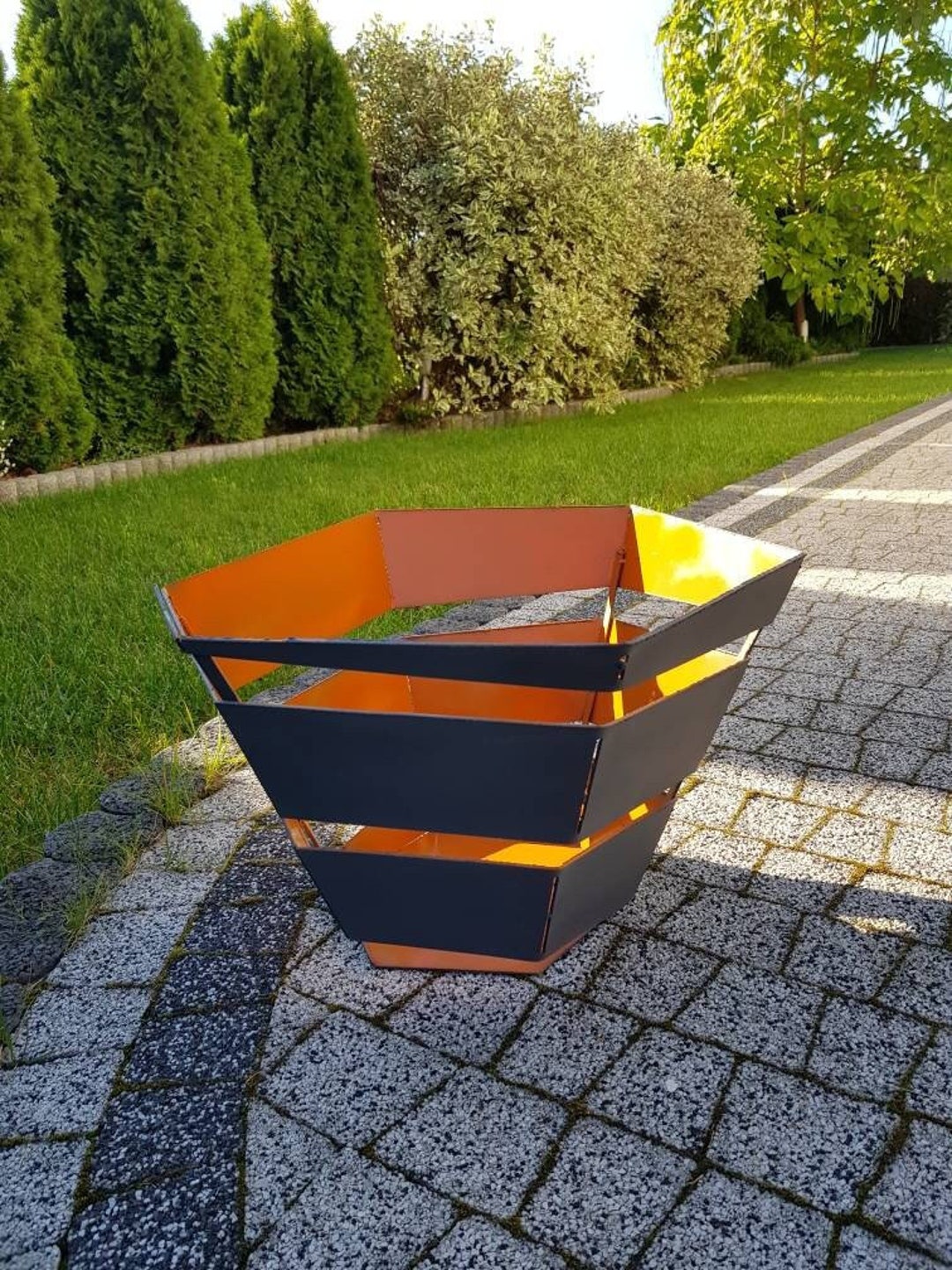 Ribbon Bucket Style Fire Pit - in Dust We Trust. - Etsy