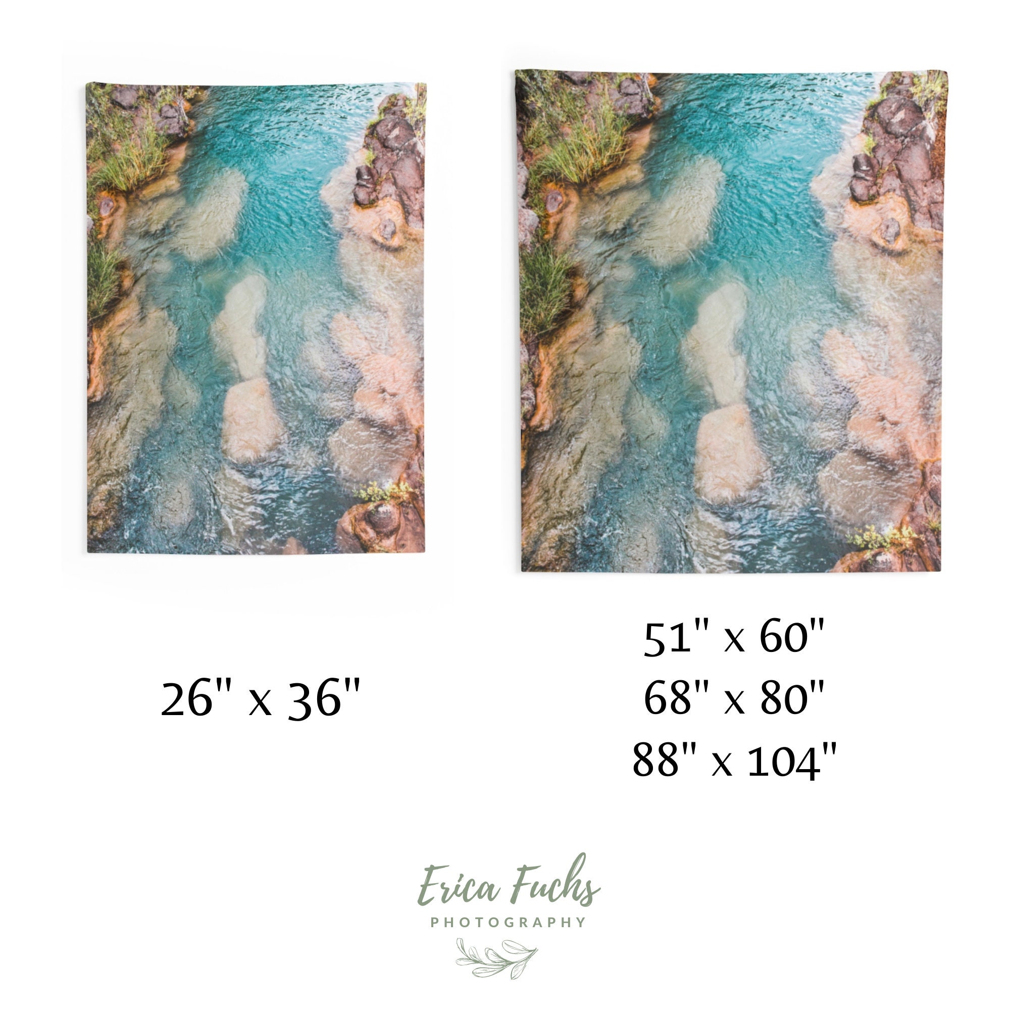 Water Tapestry, Nature Tapestry, Aqua Tapestry, River Photo, Blue ...