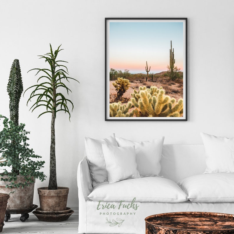 Desert Print Desert Sunset Cactus Print Arizona Wall Art - Etsy