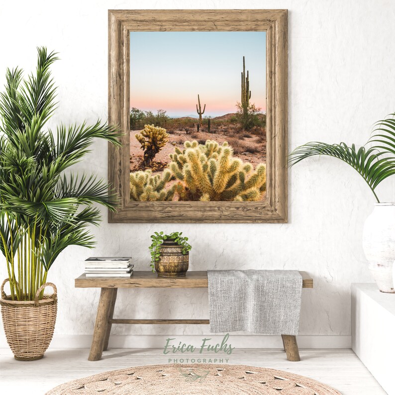 Desert Print Desert Sunset Cactus Print Arizona Wall Art - Etsy
