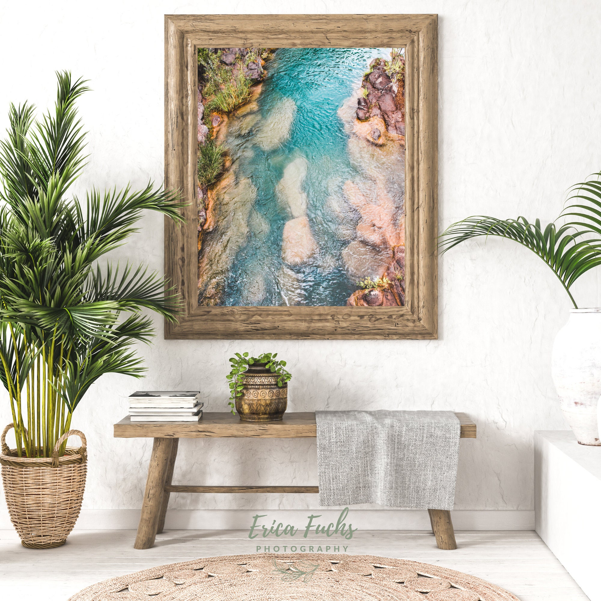 River Photography Blue Nature Print Blue River Print | Etsy