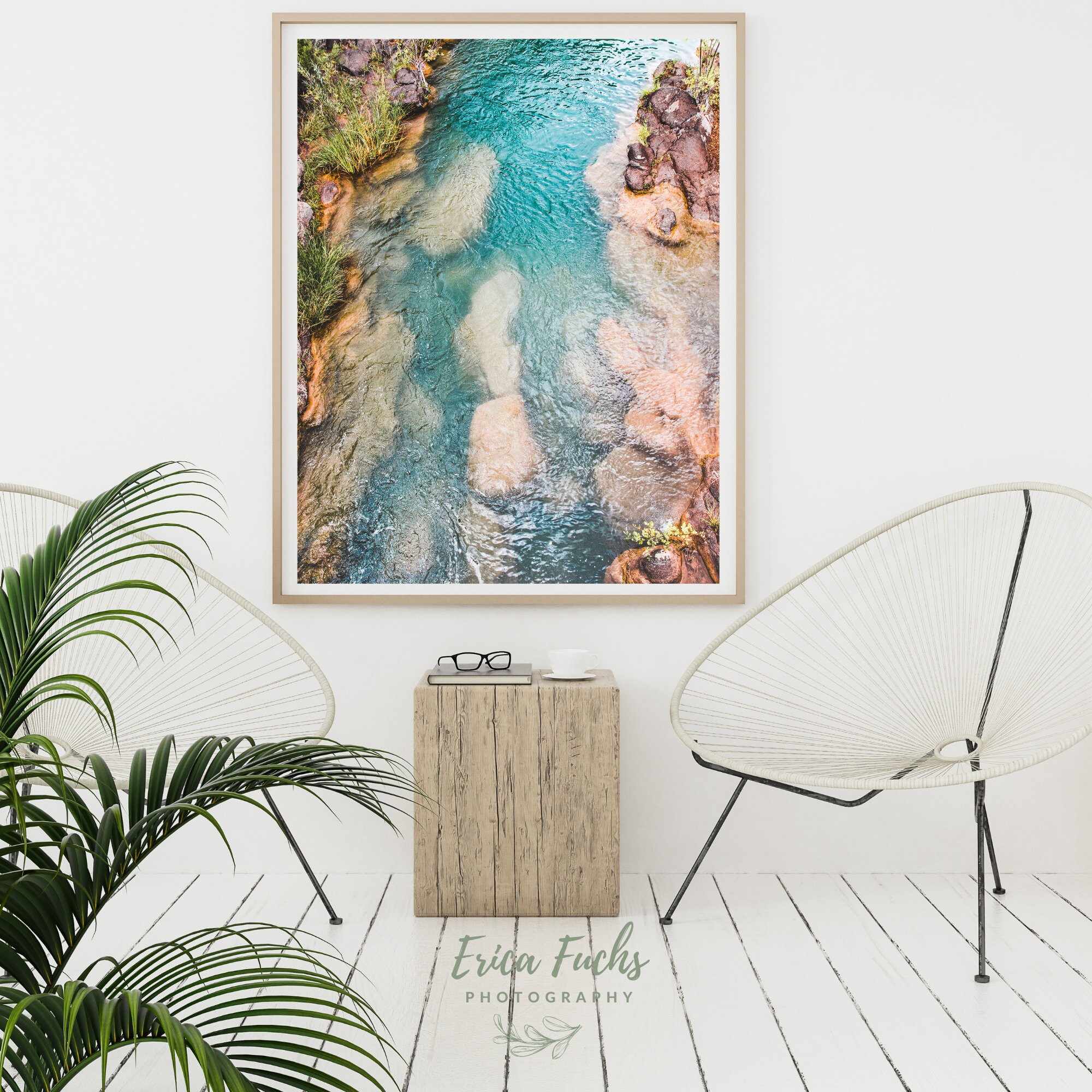 River Photography Blue Nature Print Blue River Print | Etsy