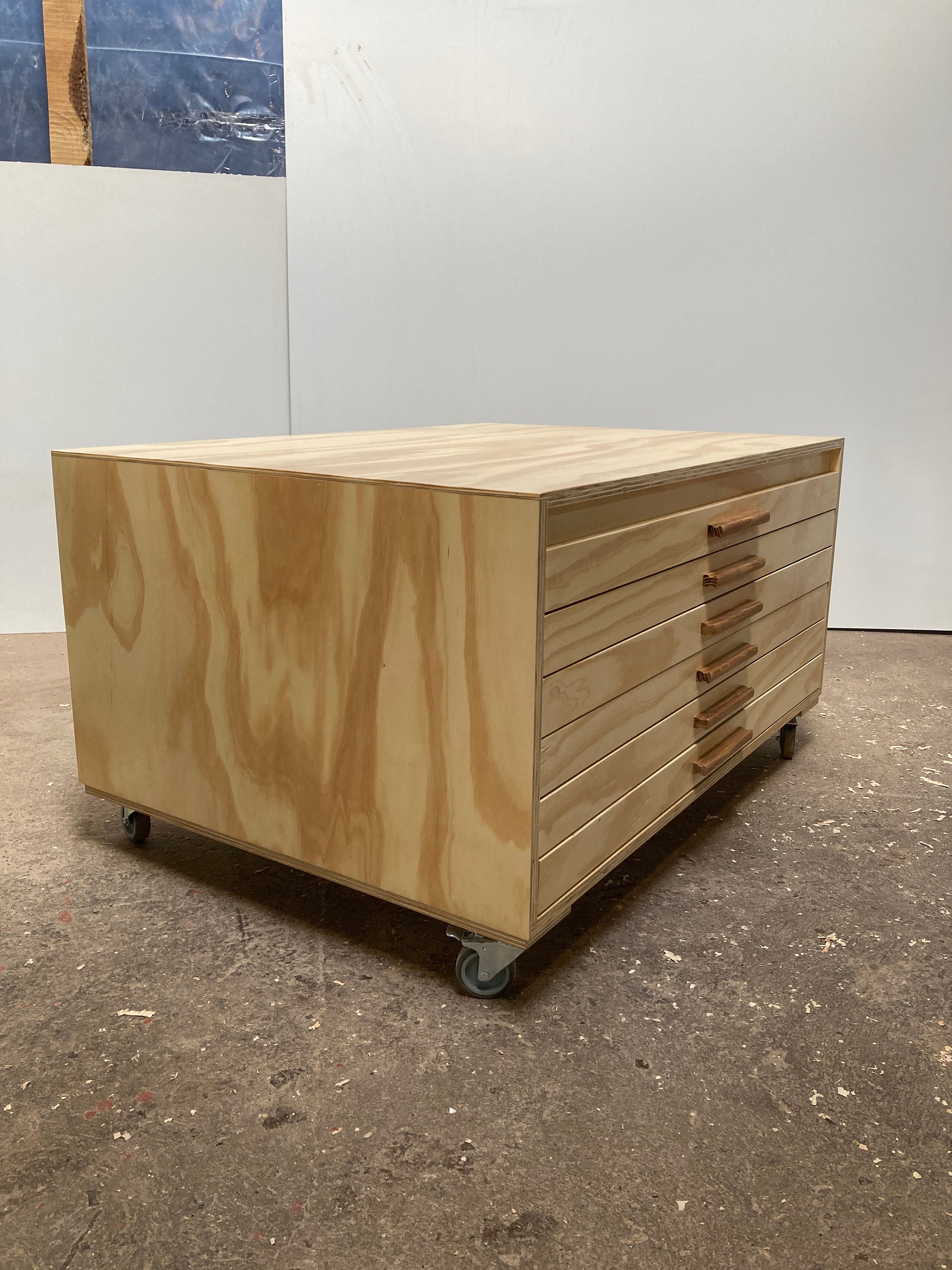 Planera, Industrial Flat File, Large Drawer Unit, Coffee Table - Etsy