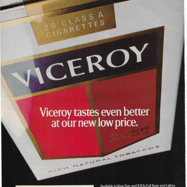 Viceroy Cigarettes - Etsy
