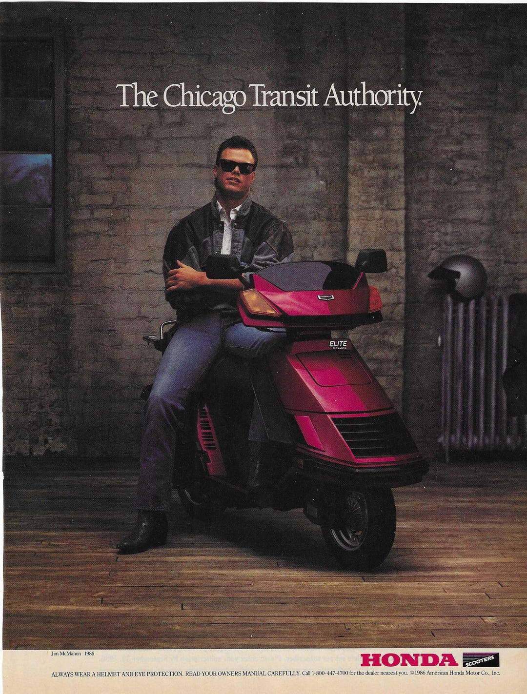 Original 1986 Full Page Magazine Advertisement for Honda Scooters With ...