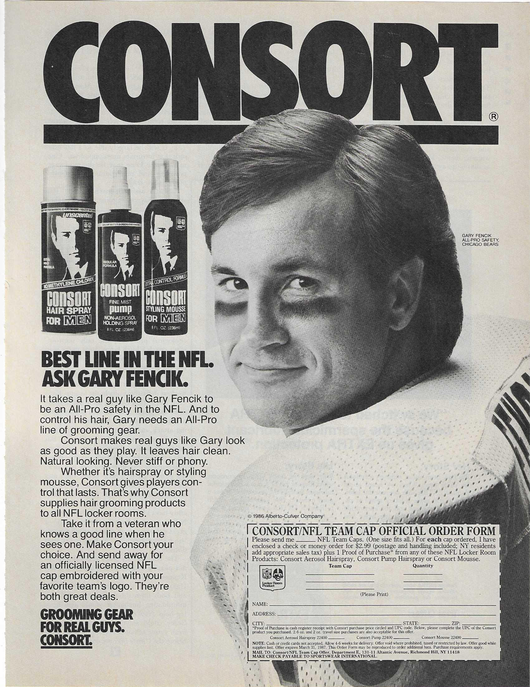 Original 1986 Full Page Magazine Advertisement for Consort - Etsy
