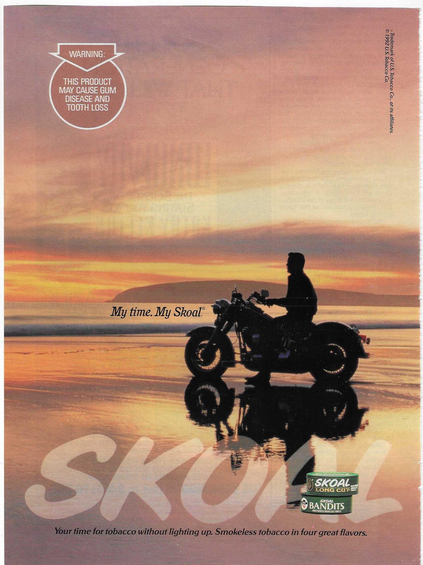 Original 1992 Full Page Magazine Advertisement for SKOAL - Etsy