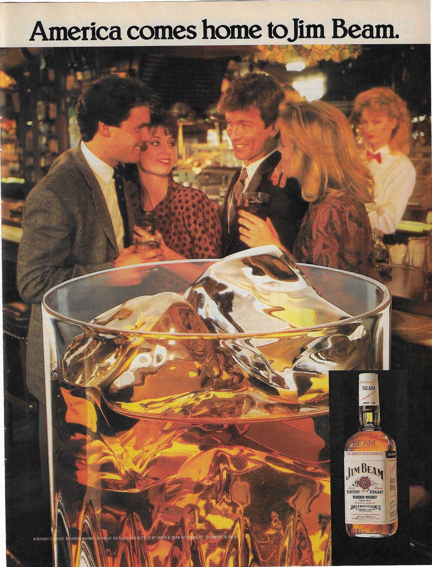 Original 1984 Full Page Magazine Advertisement for JIM BEAM Kentucky ...