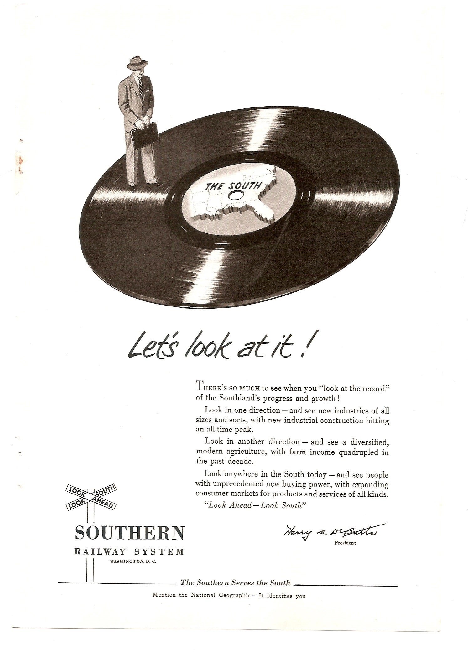 Original 1953 Full Page Magazine Advertisement for SOUTHERN - Etsy