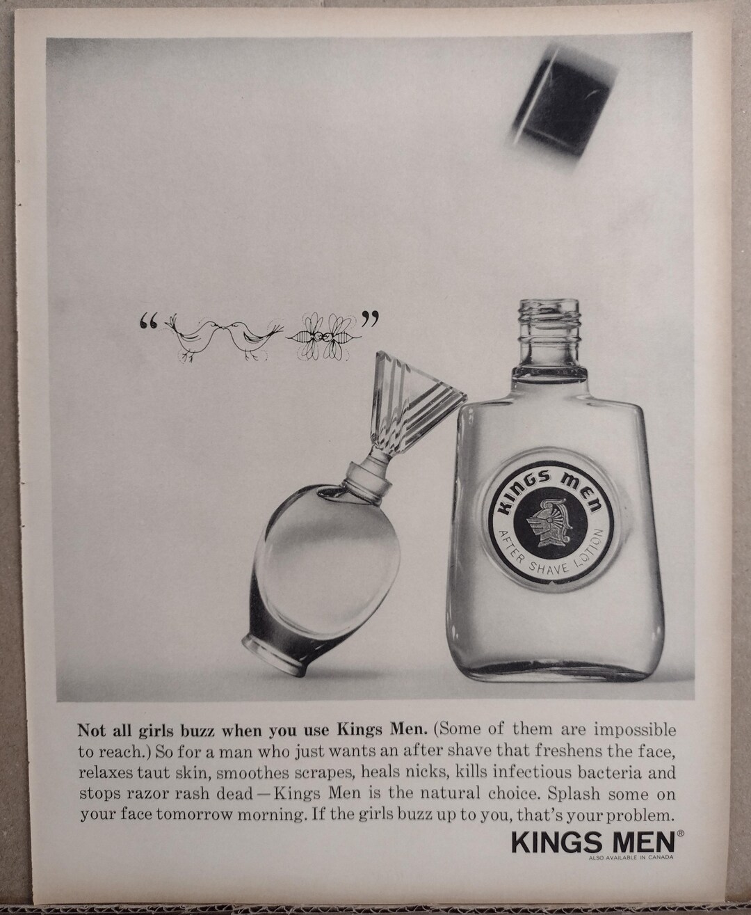Original 1963 Full Page Magazine Advertisement for KINGS MEN After ...