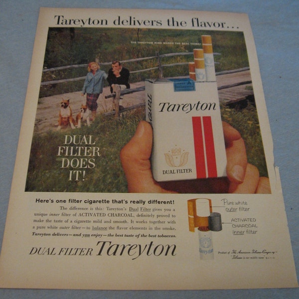 Tareyton Cigarettes - Etsy