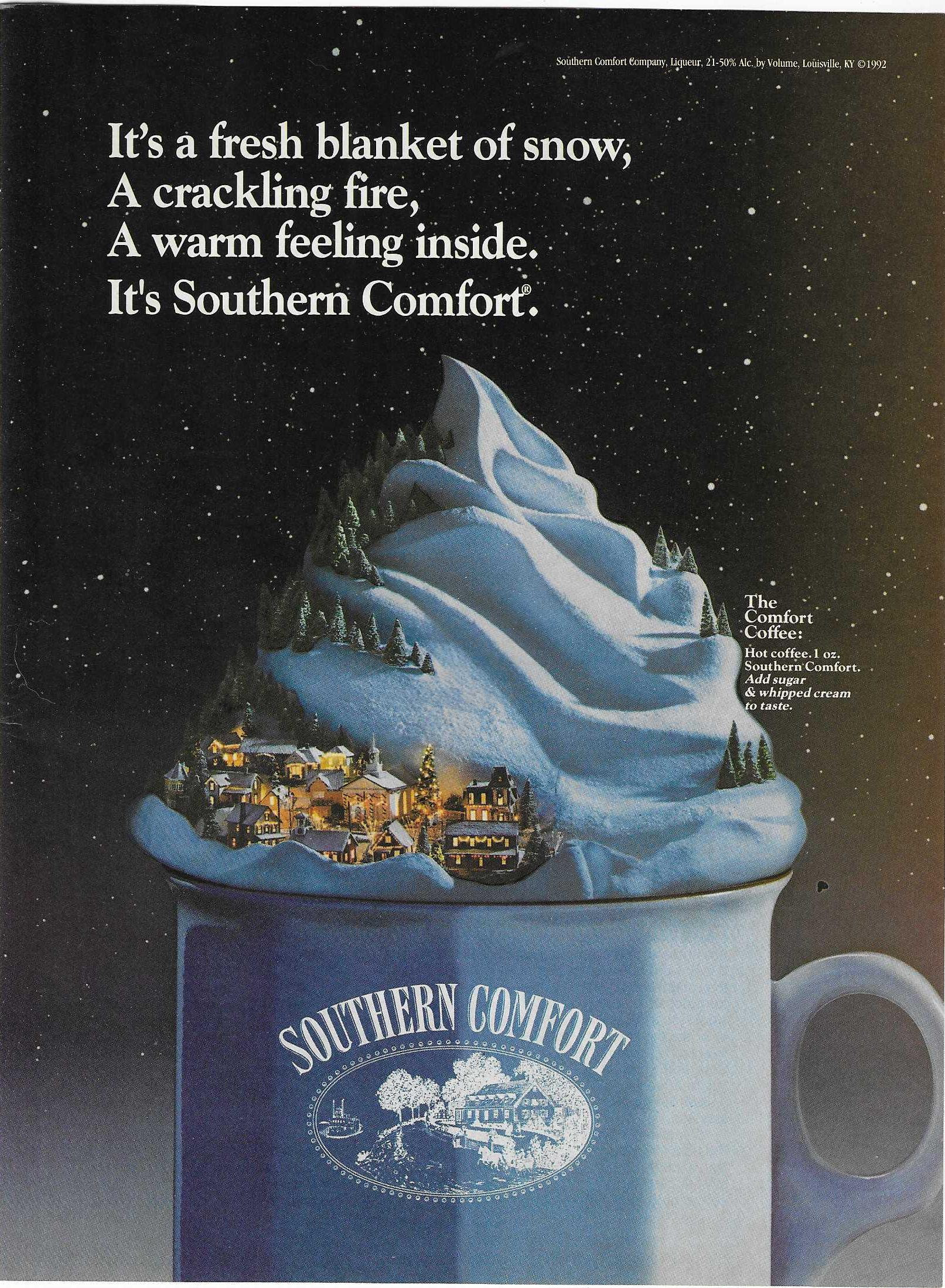 Original 1993 Full Page Magazine Advertisement for SOUTHERN COMFORT ...