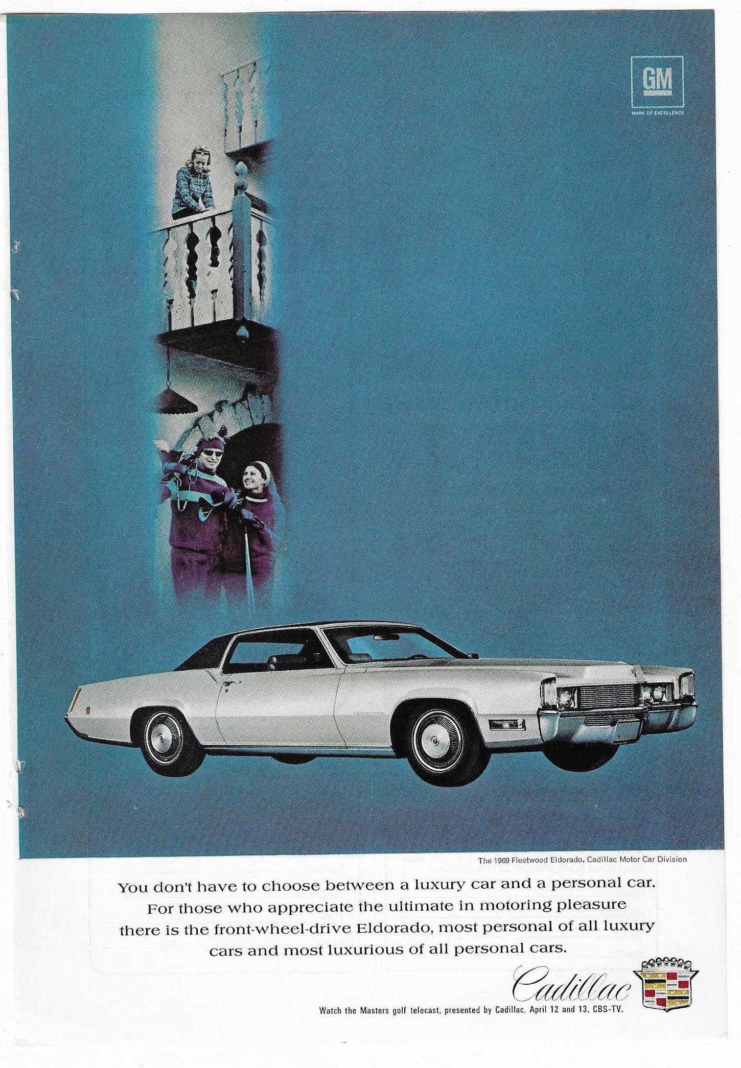 Original 1969 Full Page Magazine Advertisement for CADILLAC - Etsy